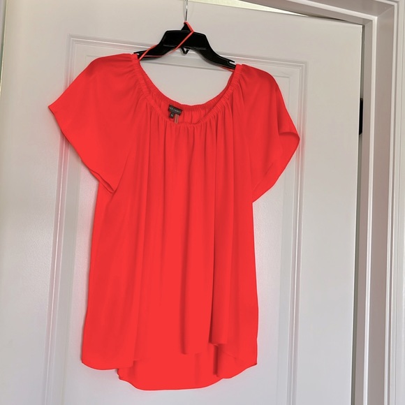 Vince Camuto | Tops | Vince Camuto Petite Large Bright Orange Top ...
